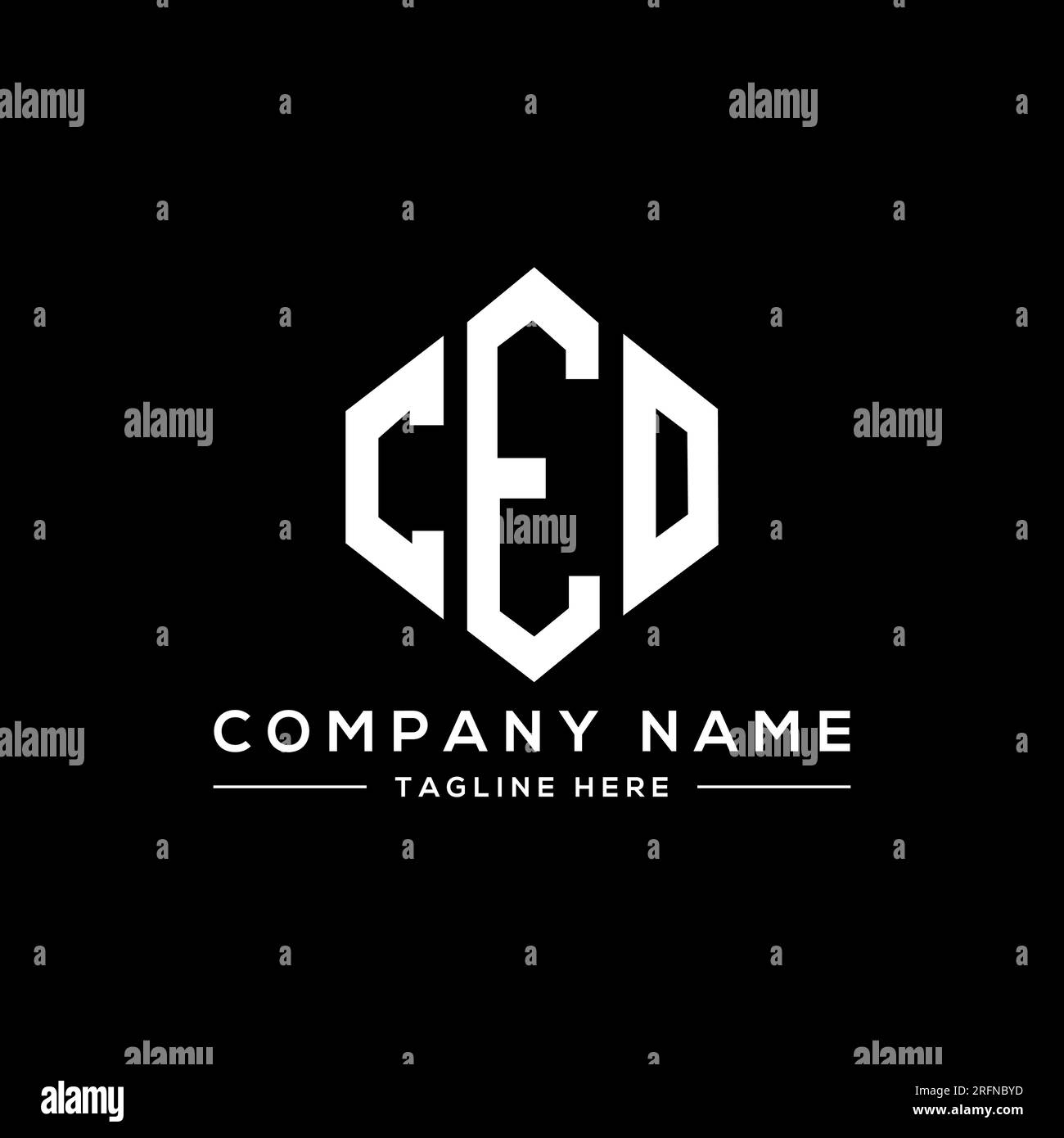 CEO letter logo design with polygon shape. CEO polygon and cube shape ...