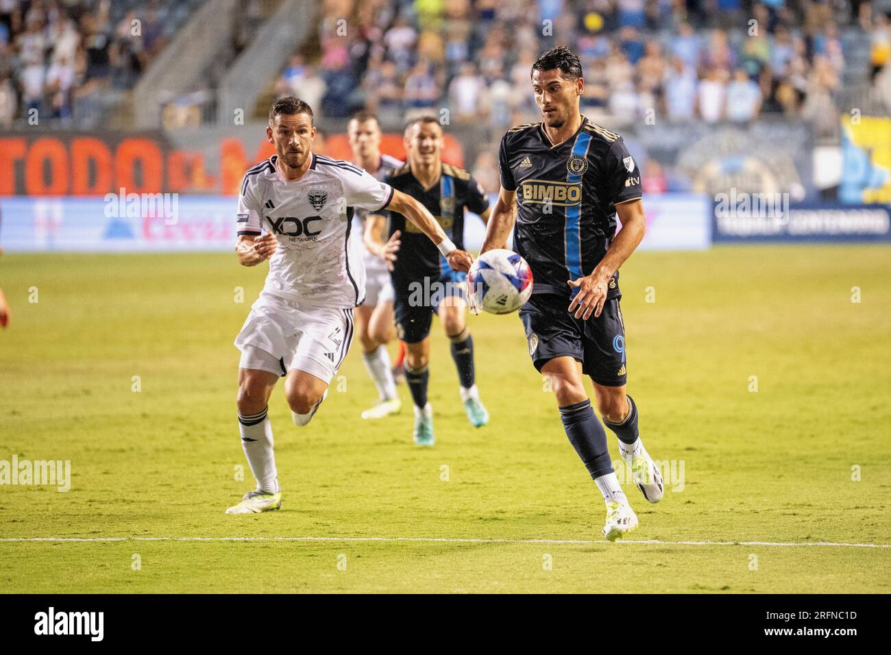 CHESTER, PA - AUGUST 03: Philadelphia Union forward Julián Carranza (9 ...