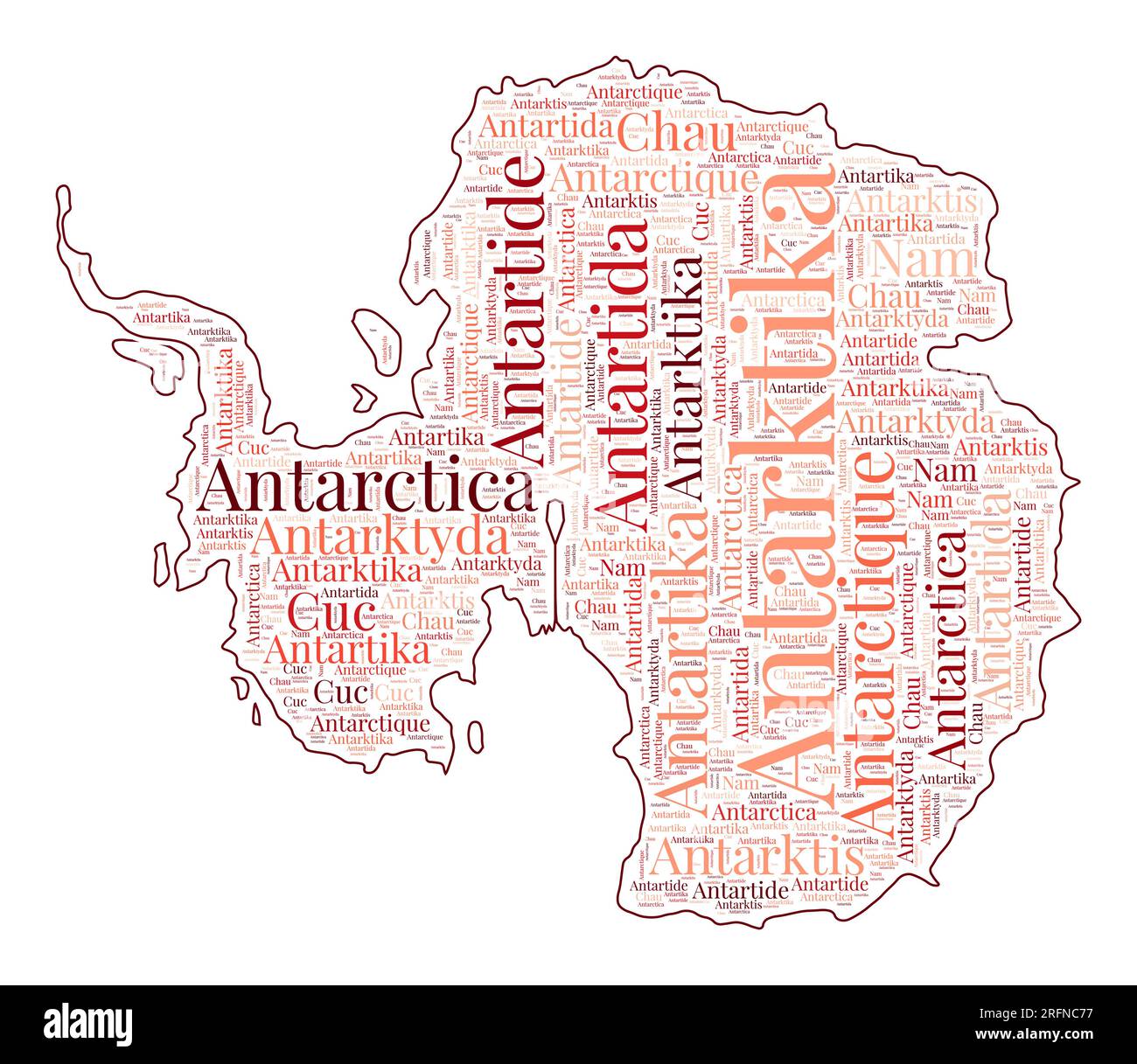 Antarctica wordcloud hi-res stock photography and images - Alamy