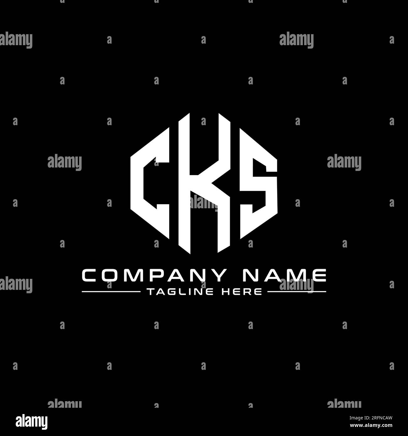 CKS letter logo design with polygon shape. CKS polygon and cube shape ...
