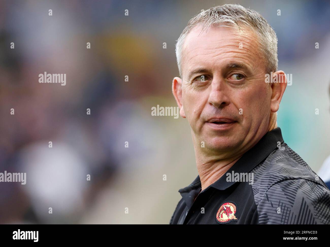 Catalans Dragons head coach Steve McNamara during the Betfred Super ... Catalans Dragons head coach Steve McNamara during the Betfred Super ...