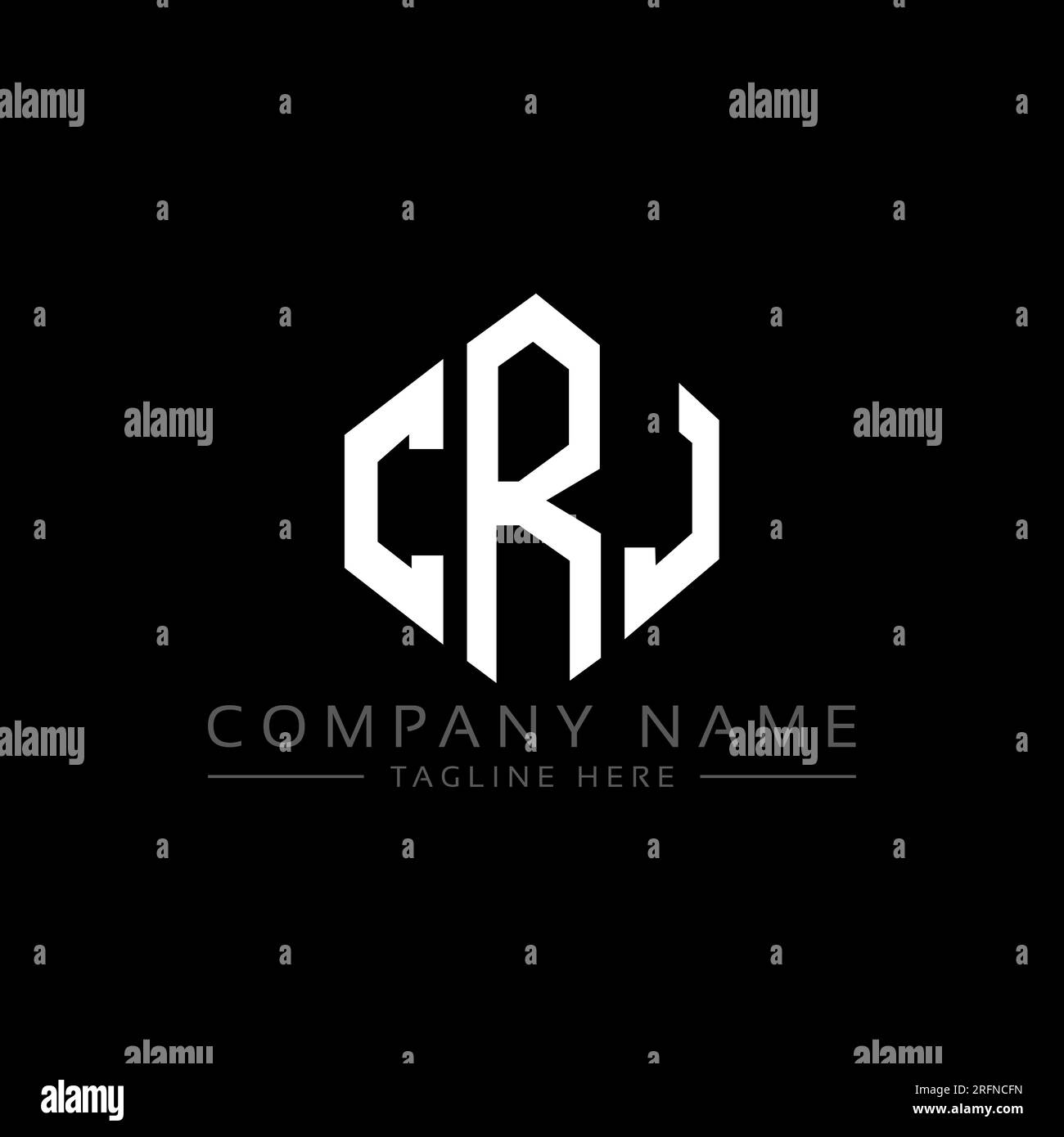 Crj logo design Black and White Stock Photos & Images - Alamy