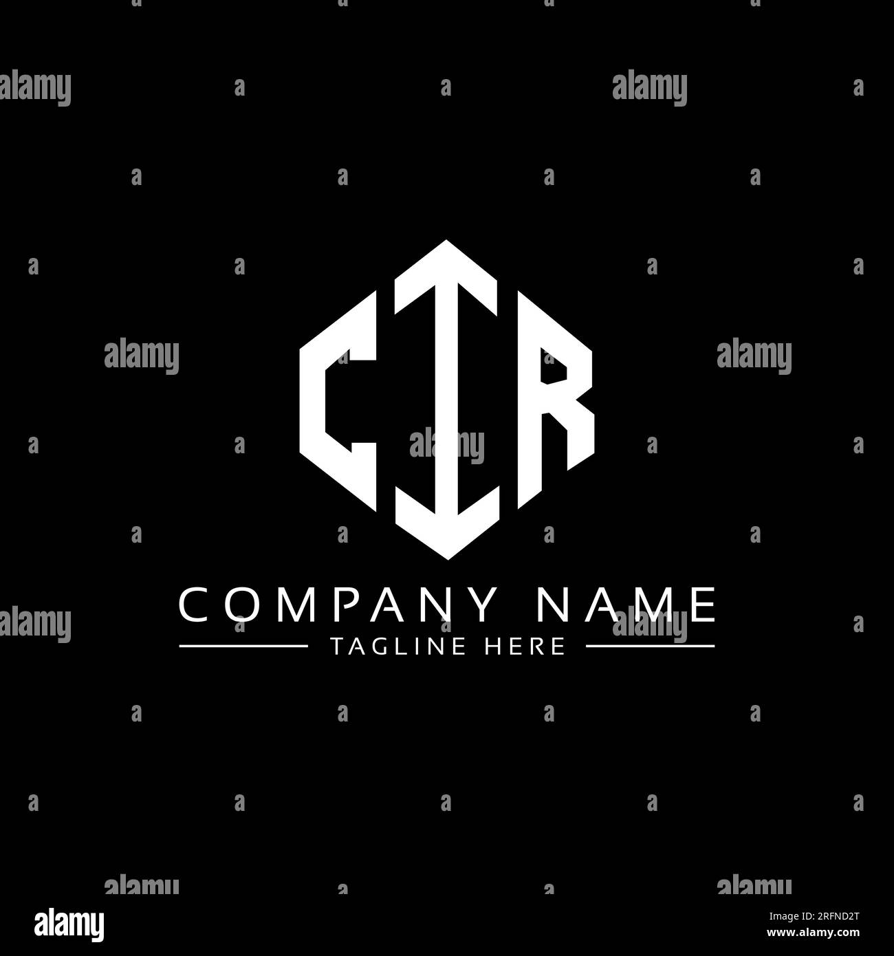 CIR letter logo design with polygon shape. CIR polygon and cube shape ...