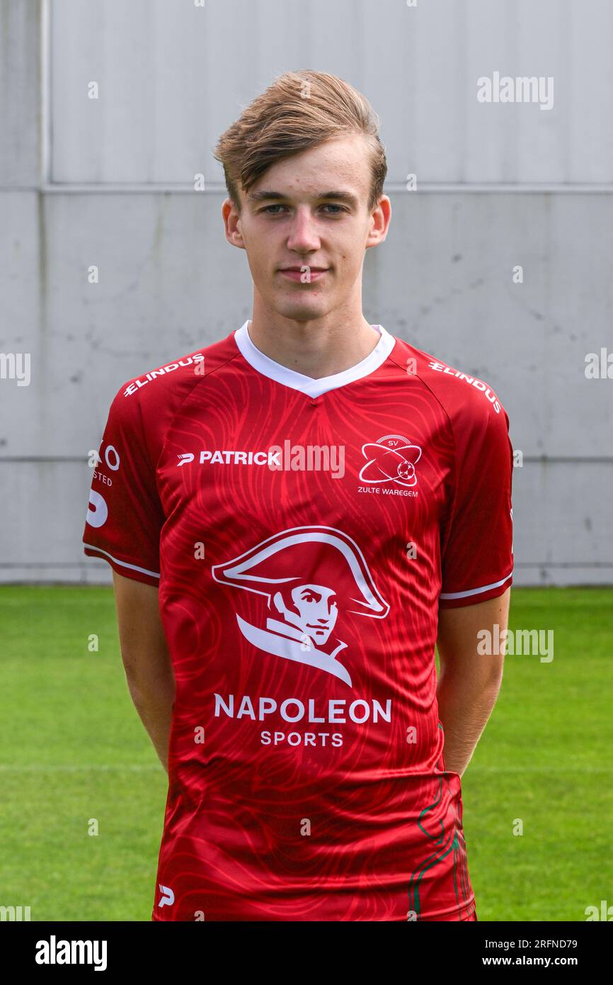Waregem, Belgium. 02nd Aug, 2023. Thibaud Sergeant (64) of Zulte ...