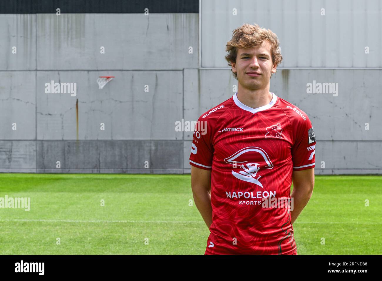 Waregem, Belgium. 02nd Aug, 2023. Lukas Willen (31) of Zulte-Waregem ...