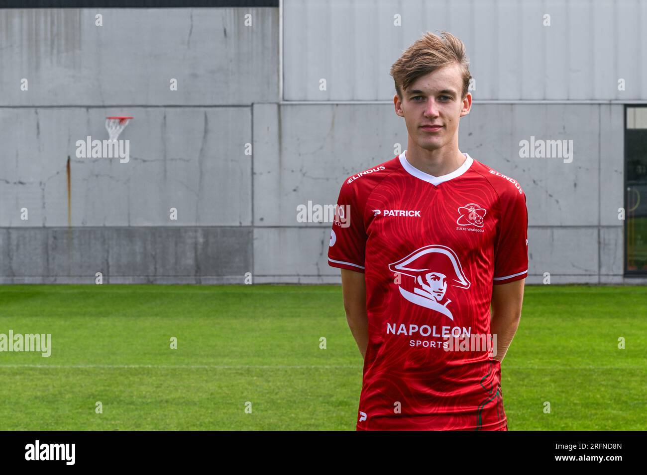 Waregem, Belgium. 02nd Aug, 2023. Thibaud Sergeant (64) of Zulte ...