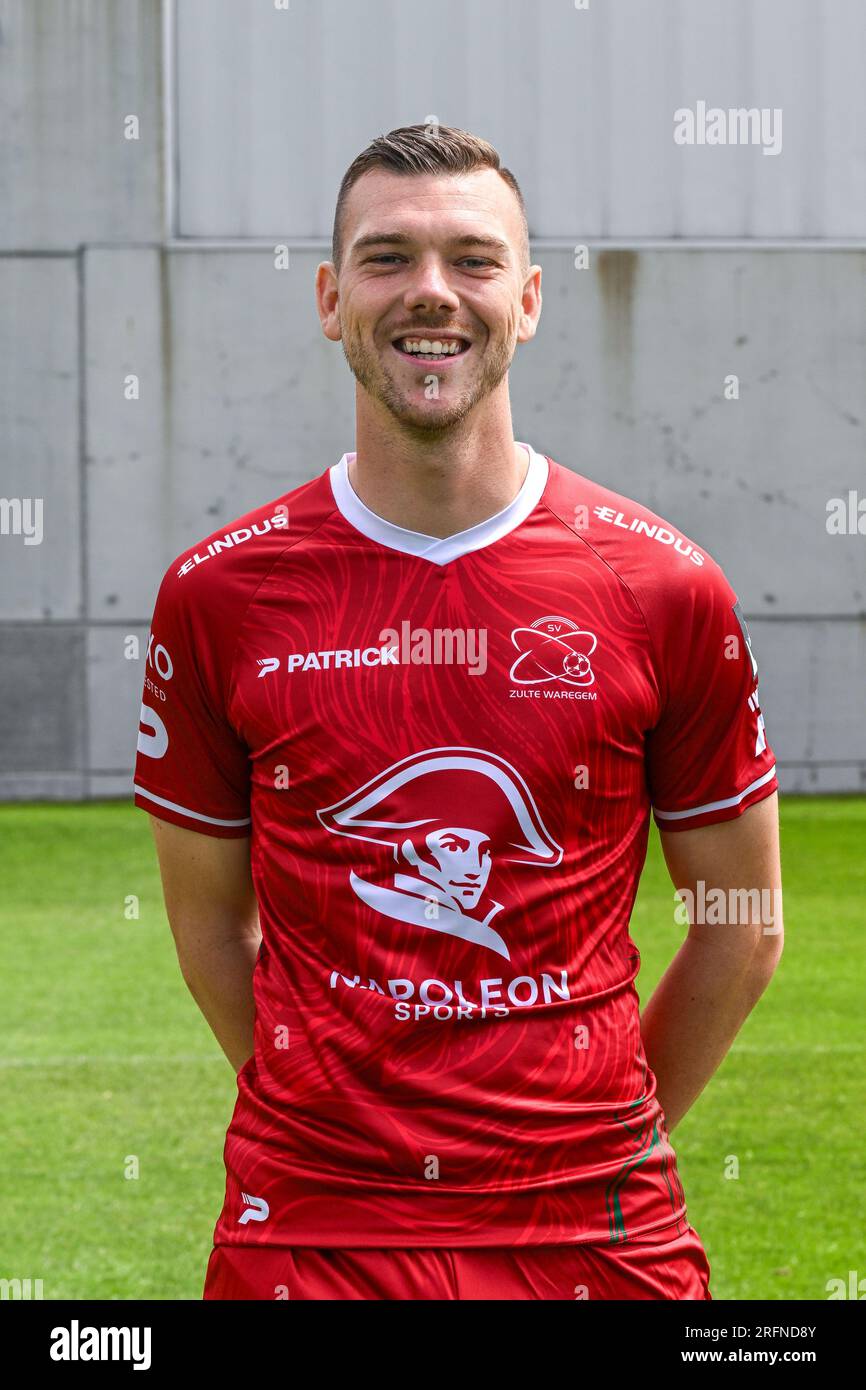 Waregem, Belgium. 02nd Aug, 2023. Stan Braem (34) of Zulte-Waregem ...