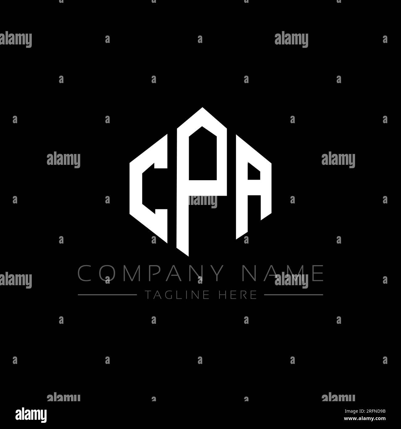 CPA letter logo design with polygon shape. CPA polygon and cube shape ...