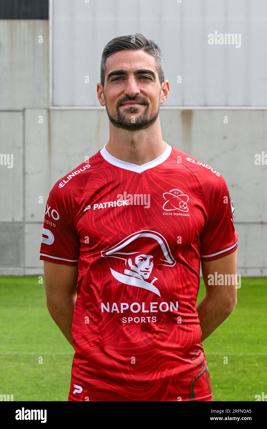 Waregem, Belgium. 02nd Aug, 2023. Borja Lopez Menendez (3) of Zulte-Waregem pictured during a ...