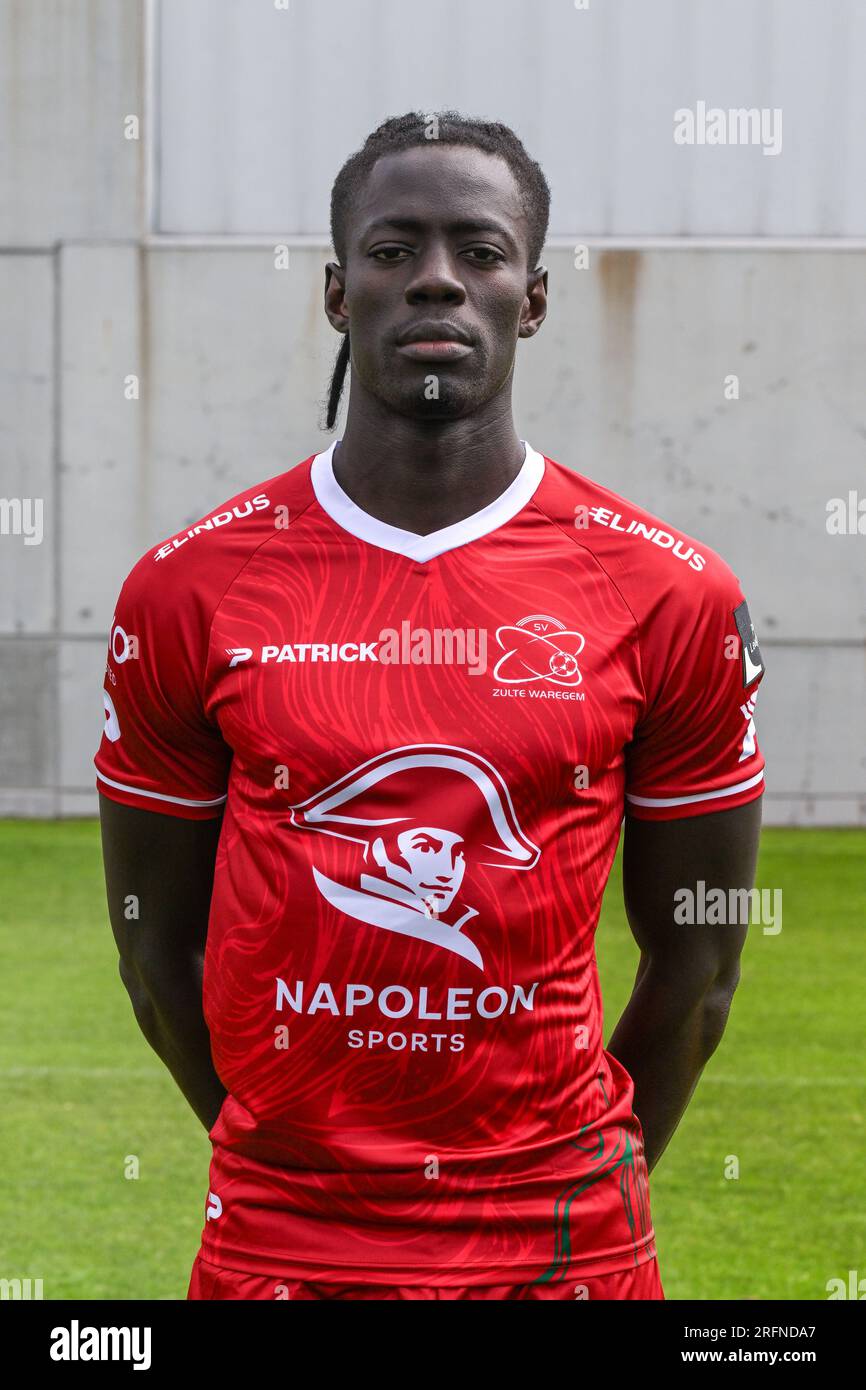 Waregem, Belgium. 02nd Aug, 2023. Modou Tambedou (18) of Zulte-Waregem ...