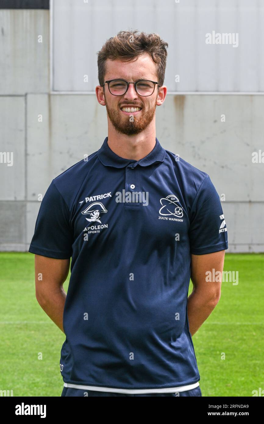 Waregem, Belgium. 02nd Aug, 2023. Kinesist Casper Dewitte of Zulte ...