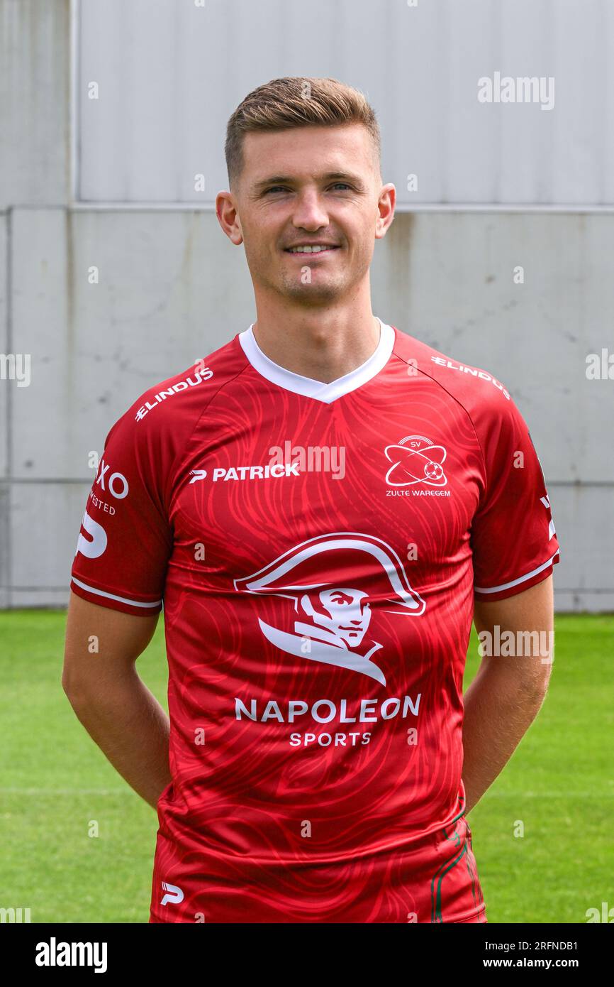 Waregem, Belgium. 02nd Aug, 2023. Nicolas Rommens (20) of Zulte-Waregem ...