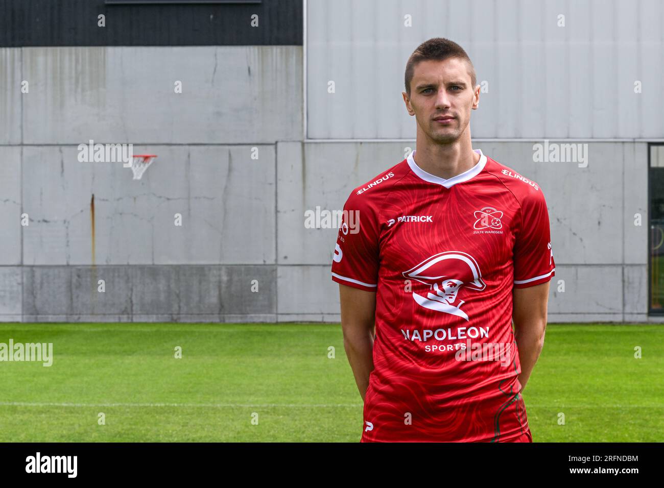 Waregem, Belgium. 02nd Aug, 2023. Igor Savic (21) of Zulte-Waregem ...