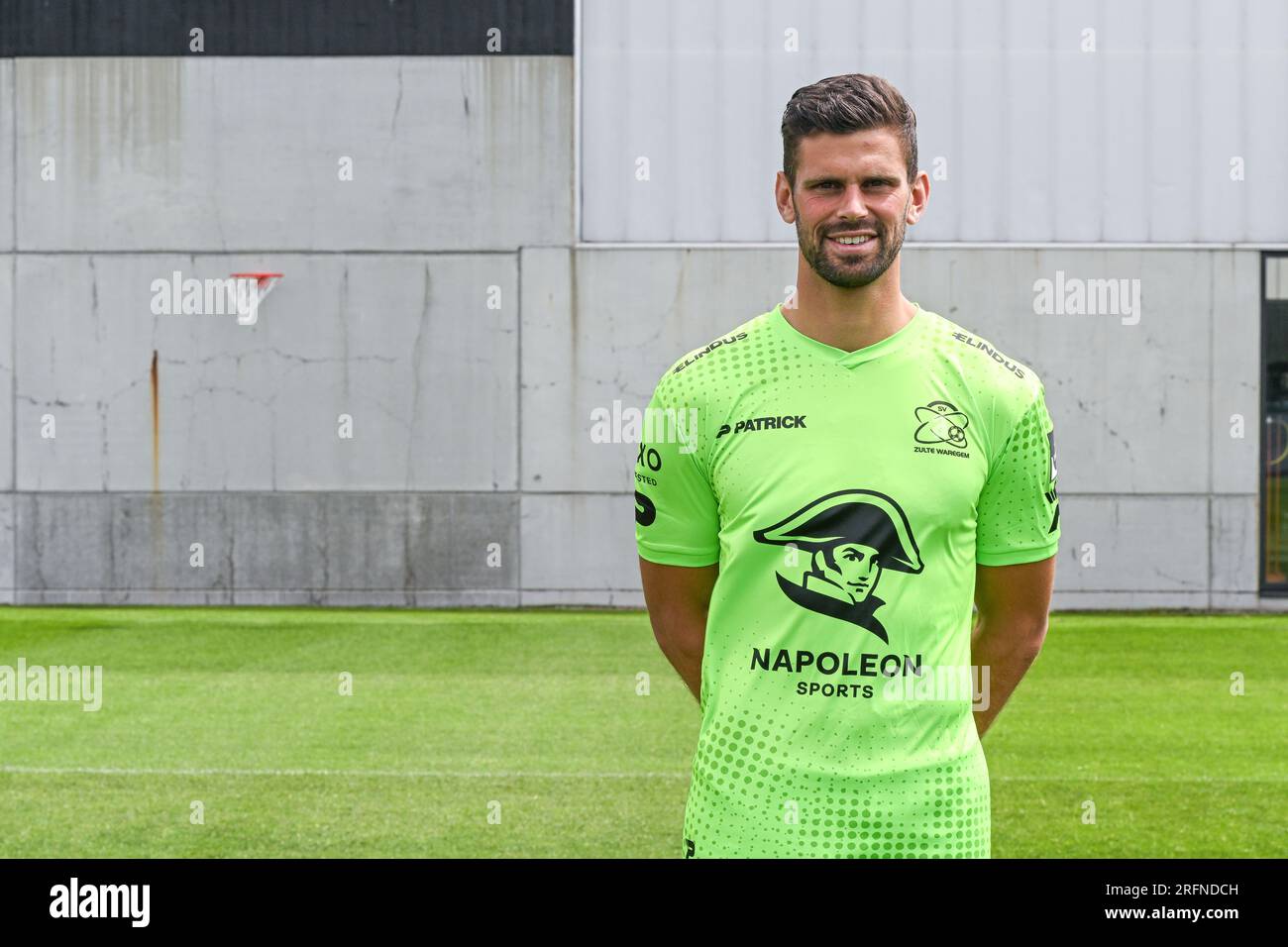 Waregem, Belgium. 02nd Aug, 2023. goalkeeper Louis Bostyn (1) of Zulte ...