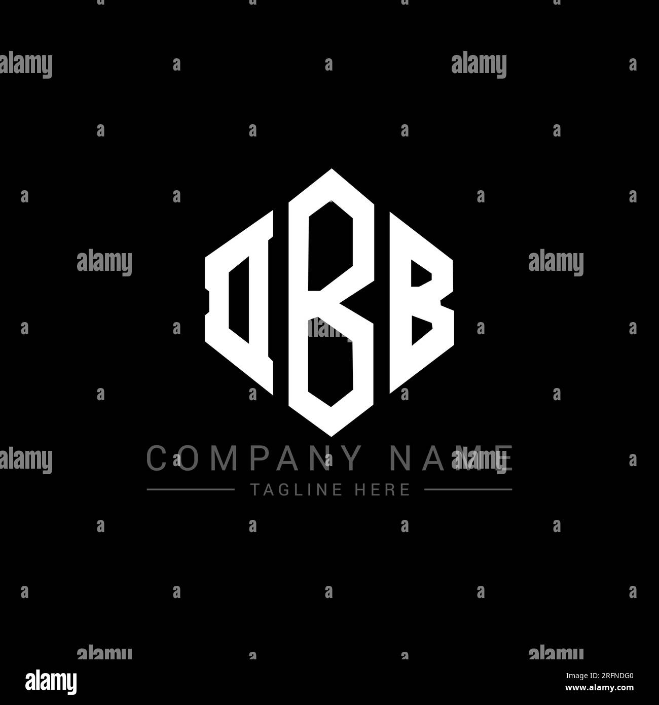 DBB letter logo design with polygon shape. DBB polygon and cube shape ...