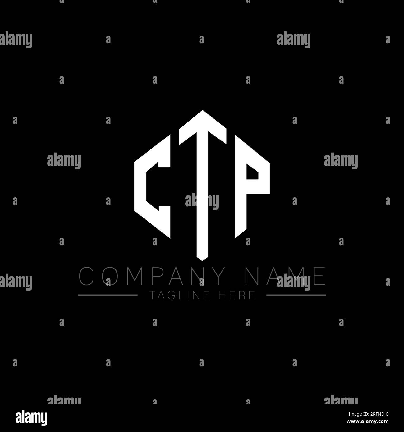 Ctp Letter Logo Design With Polygon Shape Ctp Polygon And Cube Shape Logo Design Ctp Hexagon