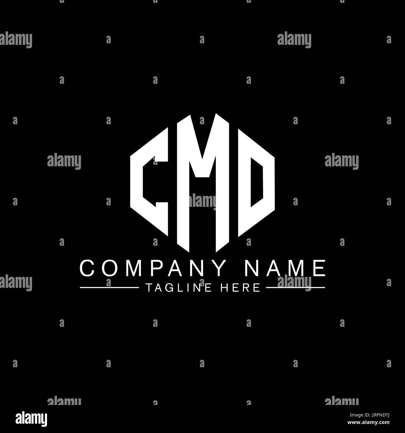 CMO letter logo design with polygon shape. CMO polygon and cube shape ...