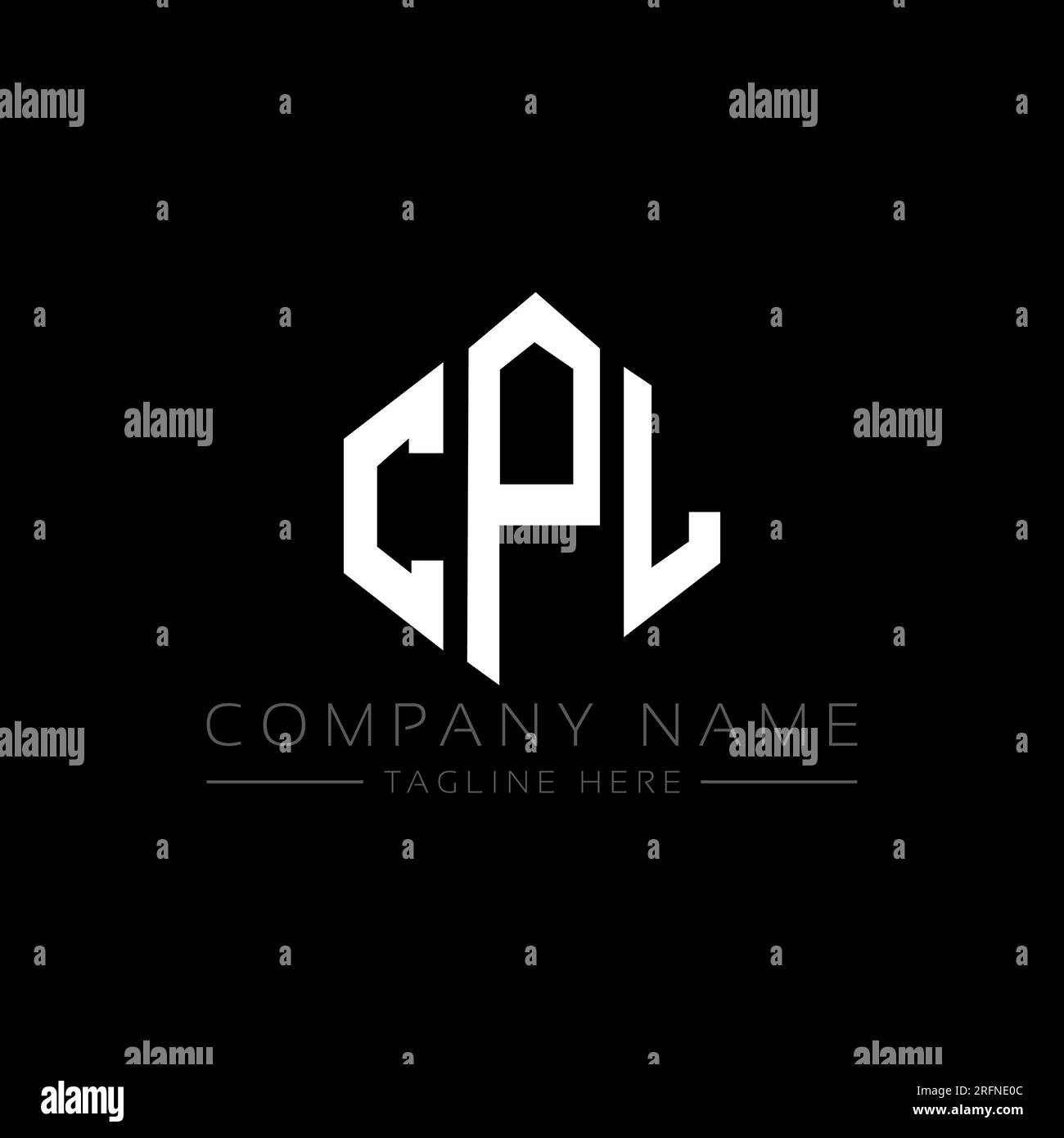 CPL letter logo design with polygon shape. CPL polygon and cube shape ...