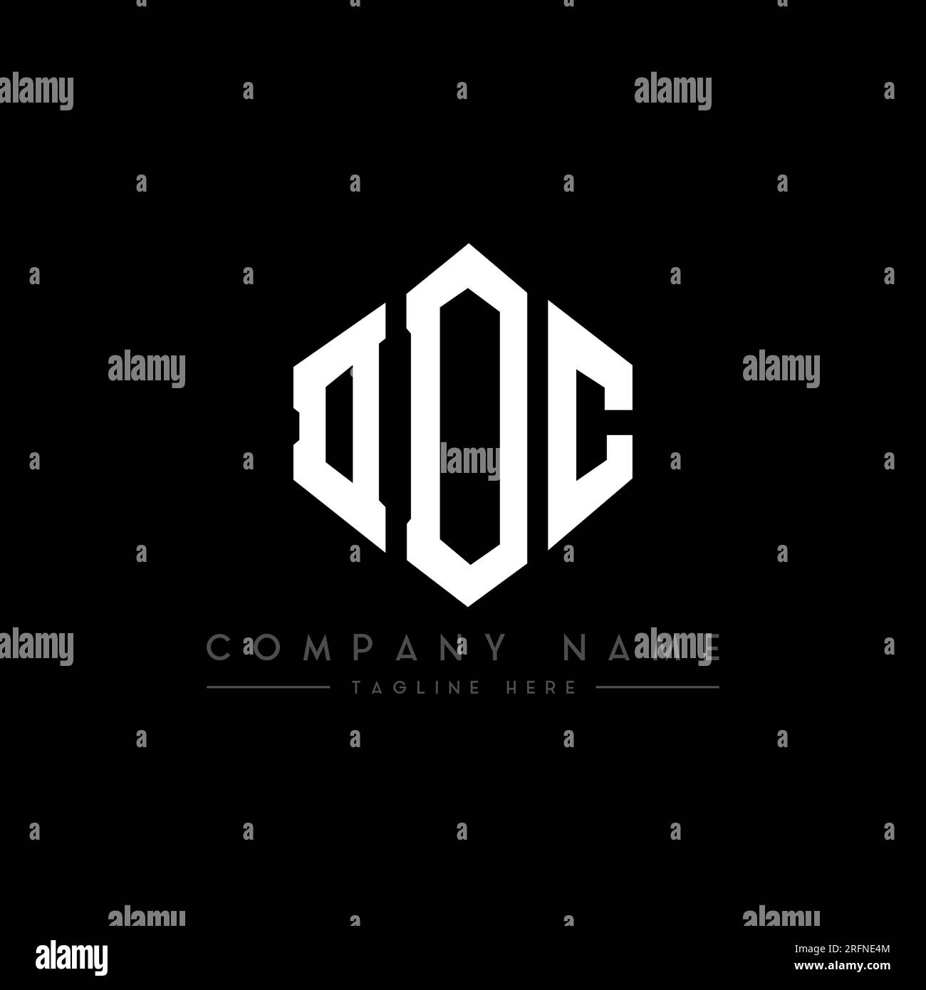 DDC letter logo design with polygon shape. DDC polygon and cube shape ...