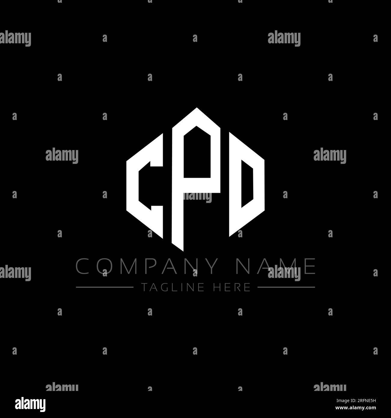 Cpo Letter Logo Design With Polygon Shape Cpo Polygon And Cube Shape Logo Design Cpo Hexagon