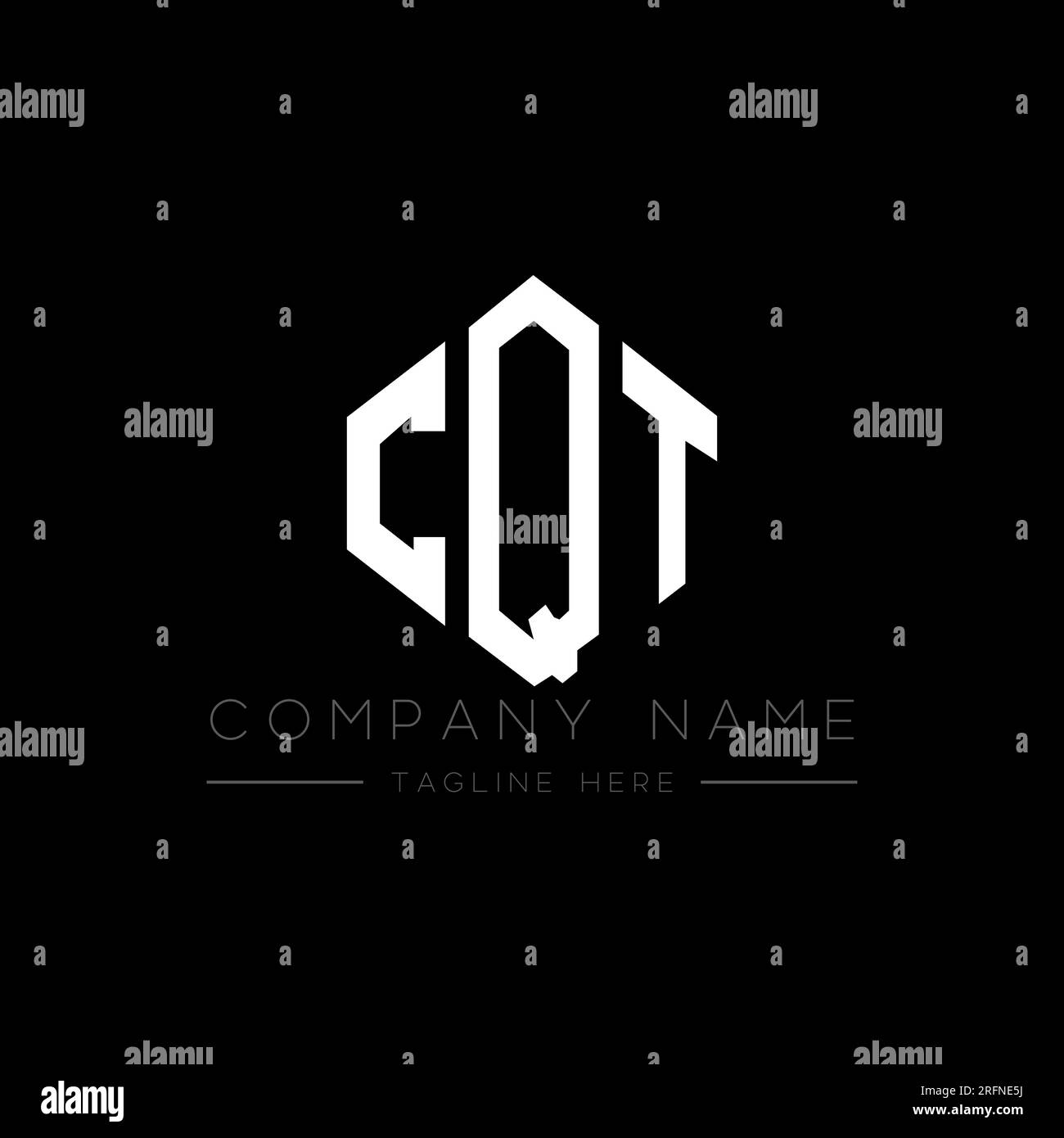Cqt Letter Logo Design With Polygon Shape Cqt Polygon And Cube Shape Logo Design Cqt Hexagon