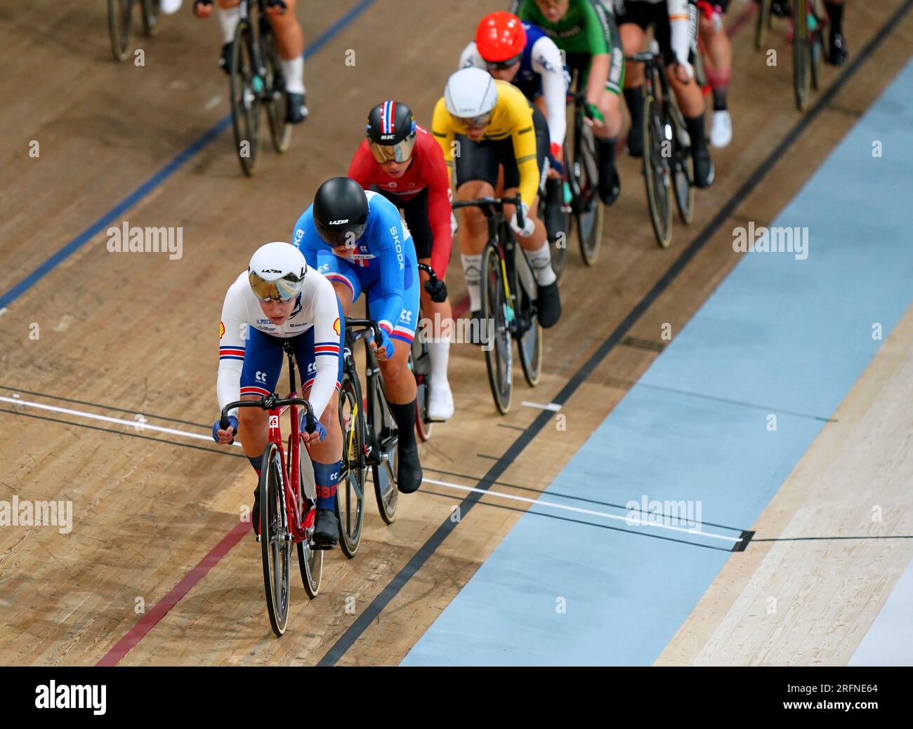Great Britain's Jessica Roberts (front) in action in the Women's Elite ...