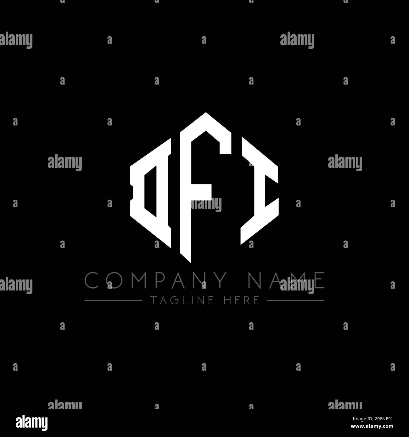 Dfi logo design Black and White Stock Photos & Images - Alamy