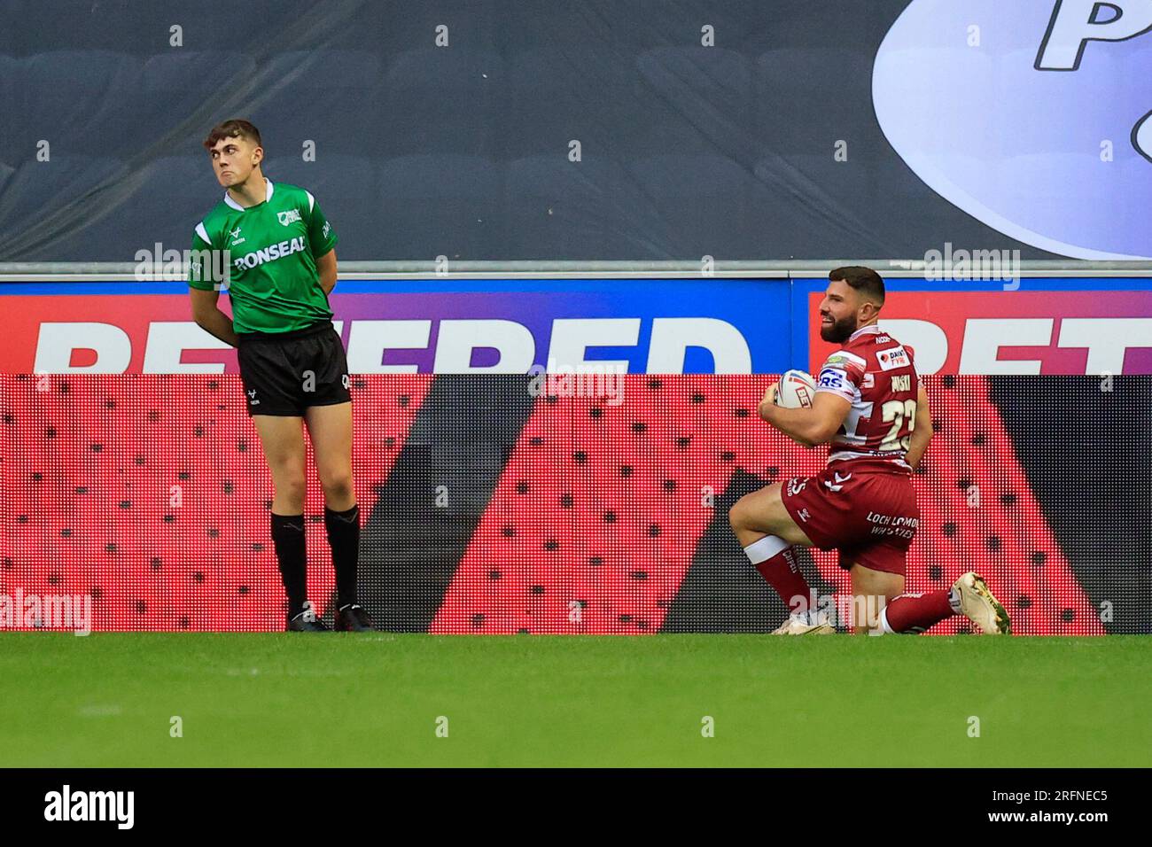 Abbas miski wigan warriors 2023 hull kr hi-res stock photography and ...