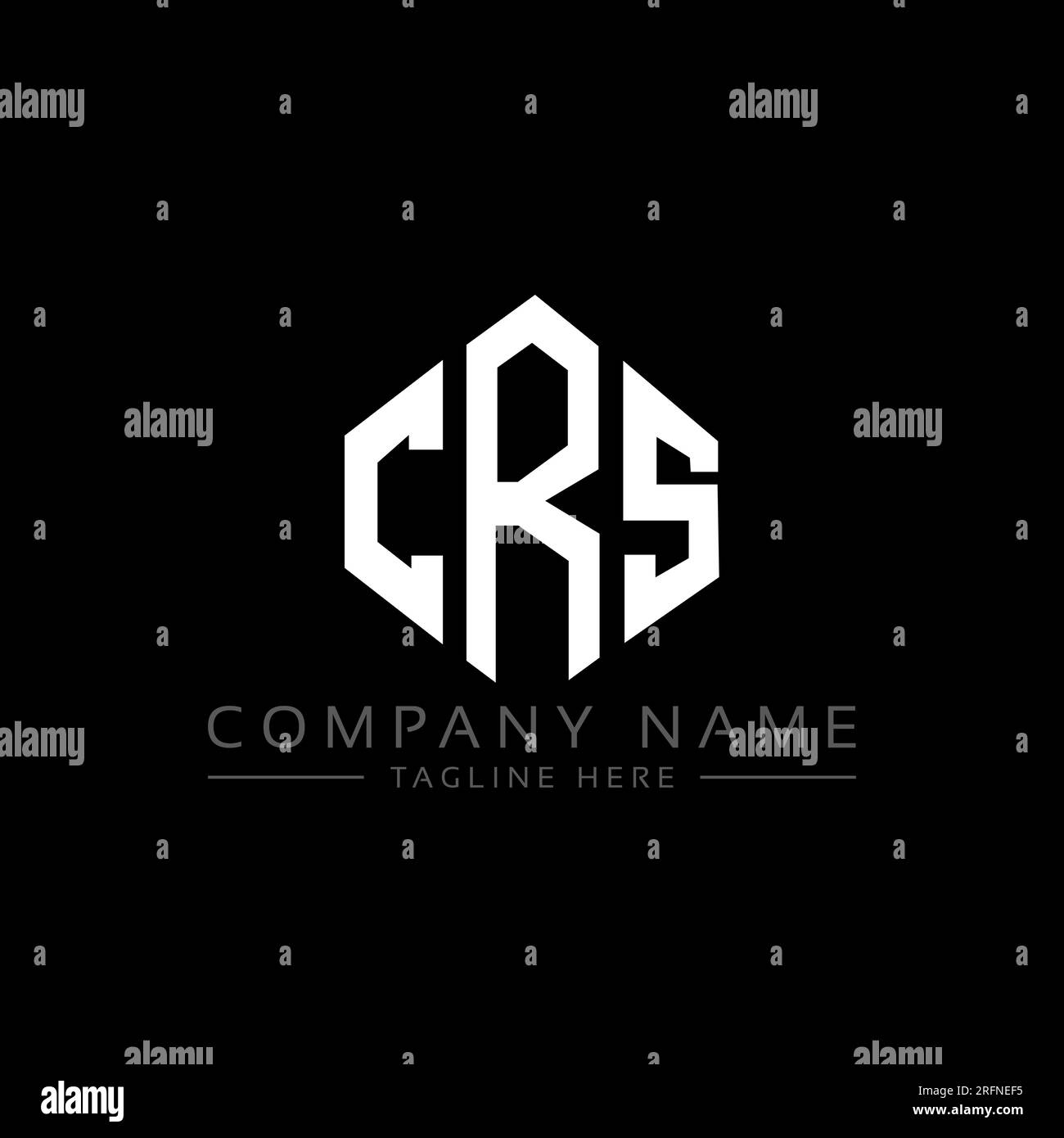 CRS letter logo design with polygon shape. CRS polygon and cube shape ...