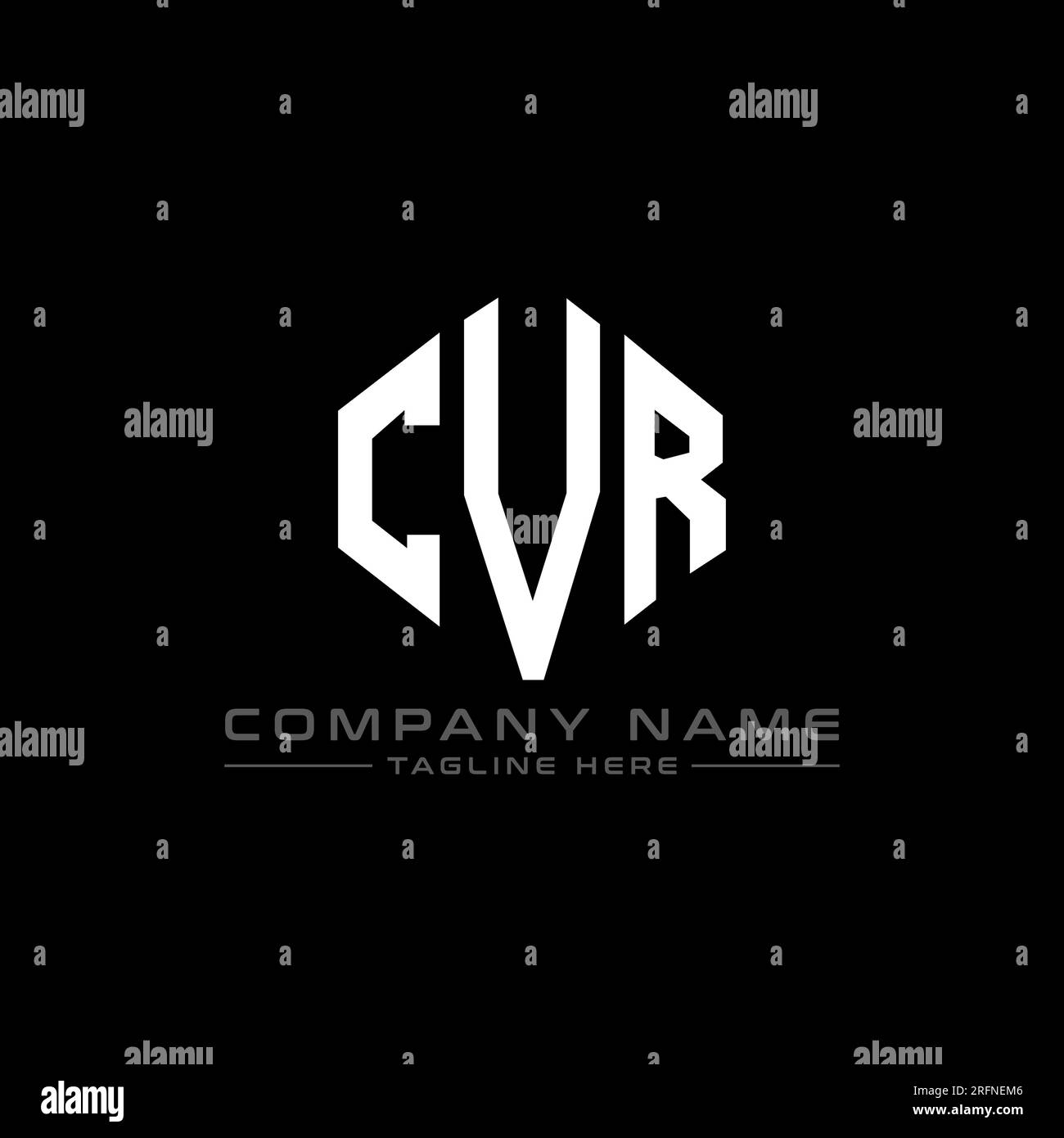 CVR letter logo design with polygon shape. CVR polygon and cube shape ...