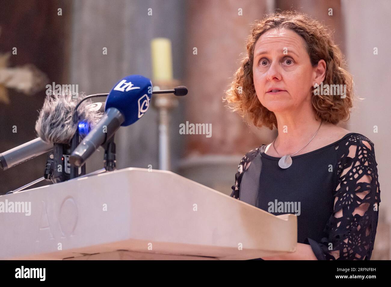 Croatian Minister of Culture Nina Obuljen Korzinek during the ...