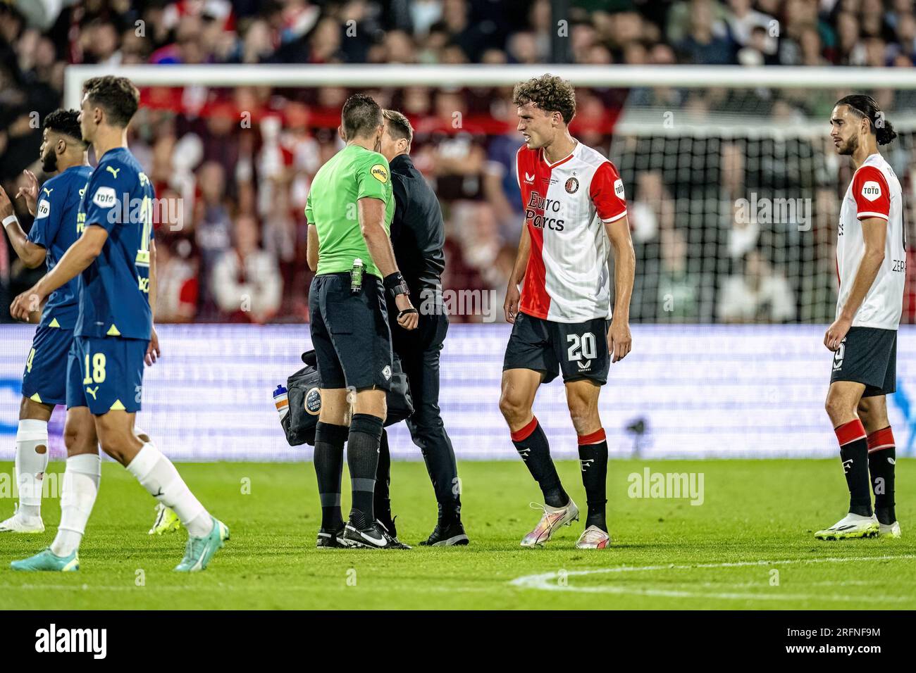 ROTTERDAM, Netherlands. 04th Aug, 2023. football, stadium De Kuip, Johan Cruijff Schaal, season ...
