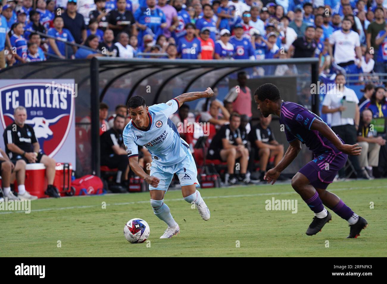 Frisco, Texas, United States: Cruz Azul's Carlos Antuna goes against ...