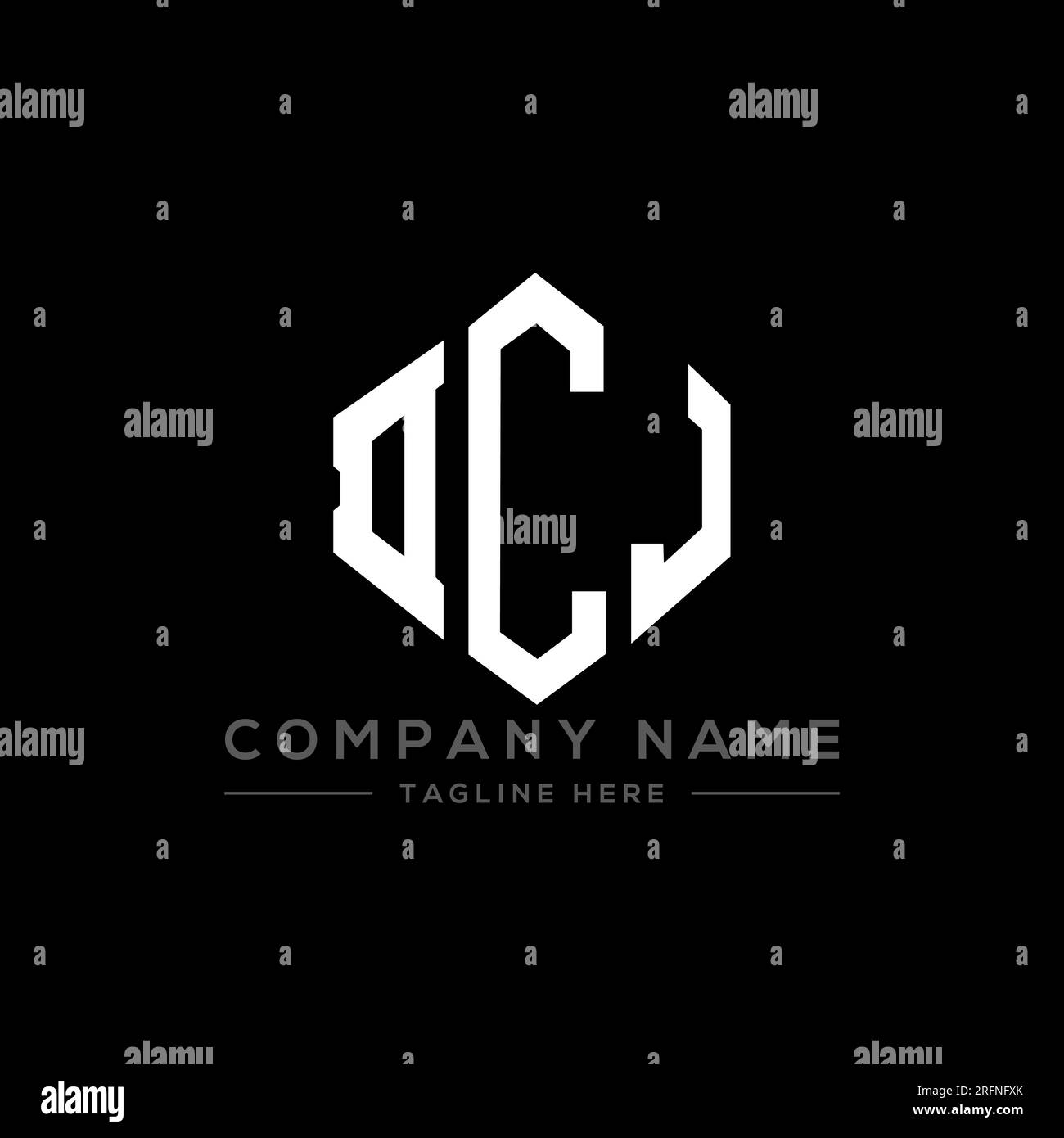 Dcj logo design Black and White Stock Photos & Images - Alamy