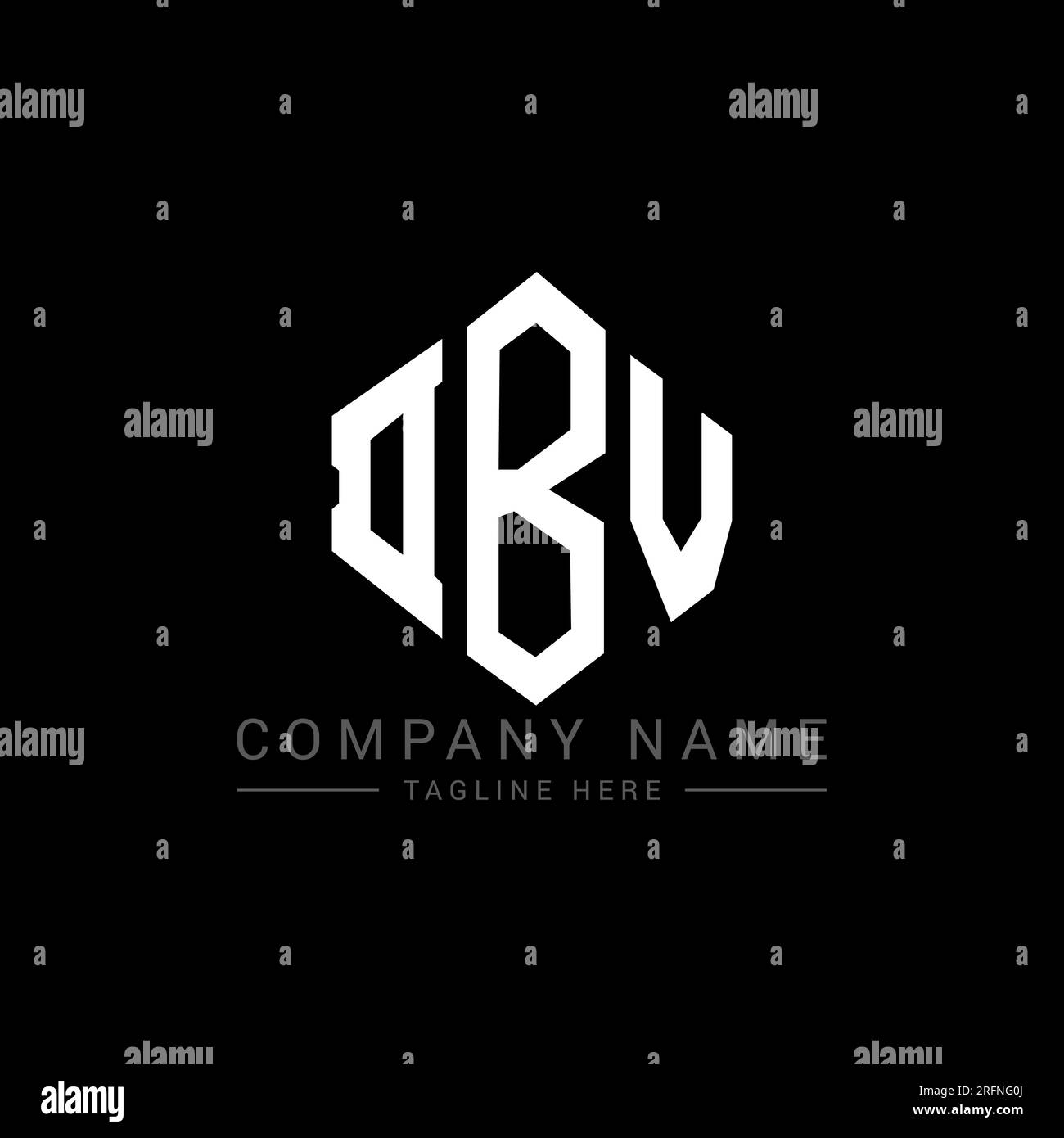 DBV letter logo design with polygon shape. DBV polygon and cube shape ...