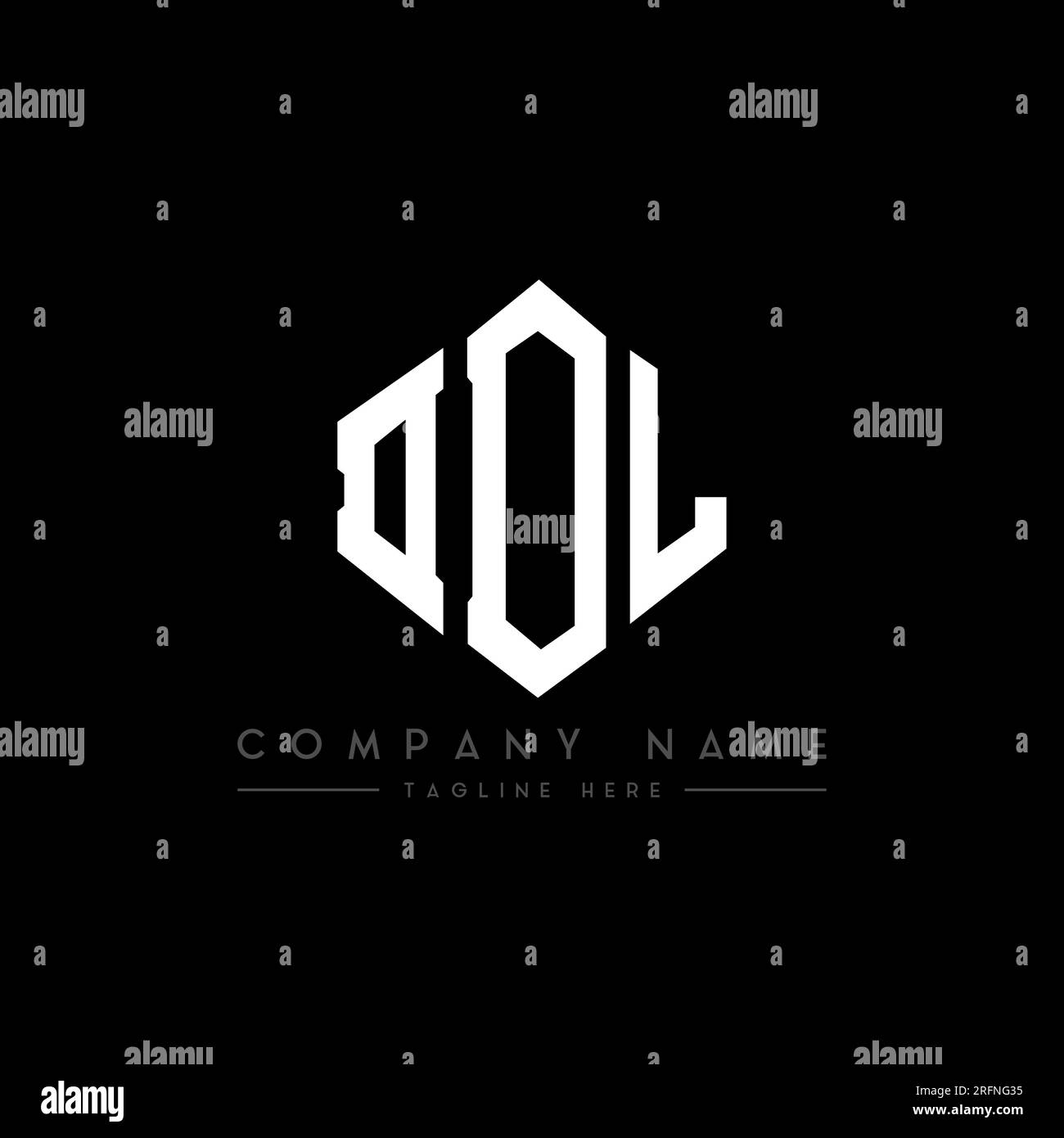 DDL letter logo design with polygon shape. DDL polygon and cube shape ...