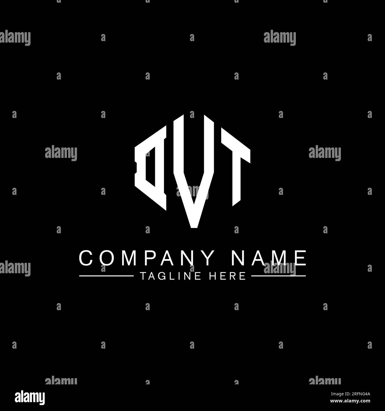 DVT letter logo design with polygon shape. DVT polygon and cube shape ...