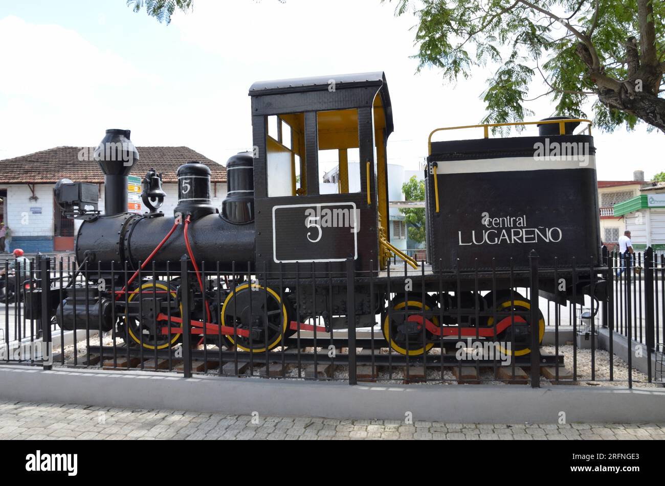 Steam locomotive Camaguey Cuba Stock Photo - Alamy
