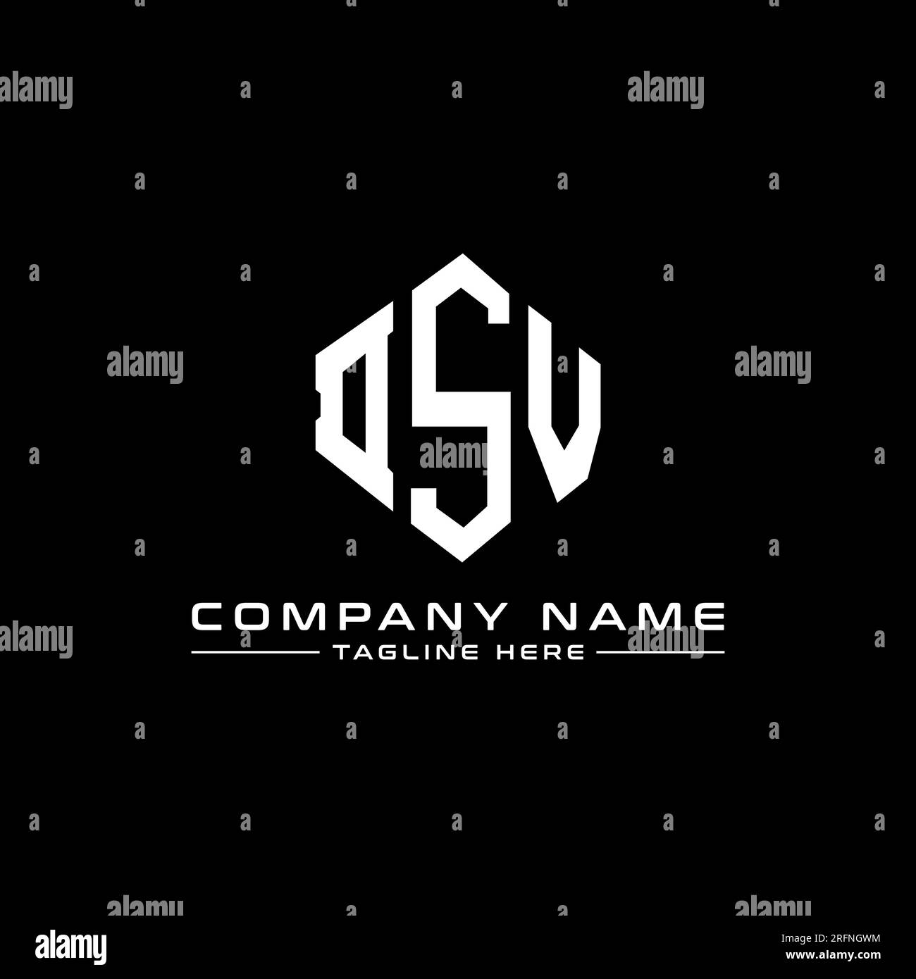 DSV letter logo design with polygon shape. DSV polygon and cube shape ...