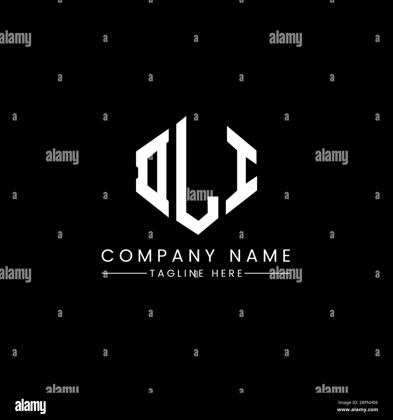 Dli hexagon Stock Vector Images - Alamy