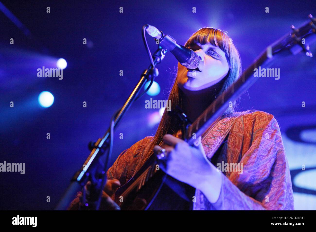 London. UK. Klara Soderberg of First Aid Kit performing live at ...