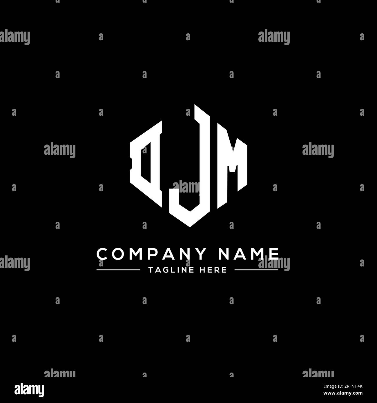 Djm logo design hi-res stock photography and images - Alamy