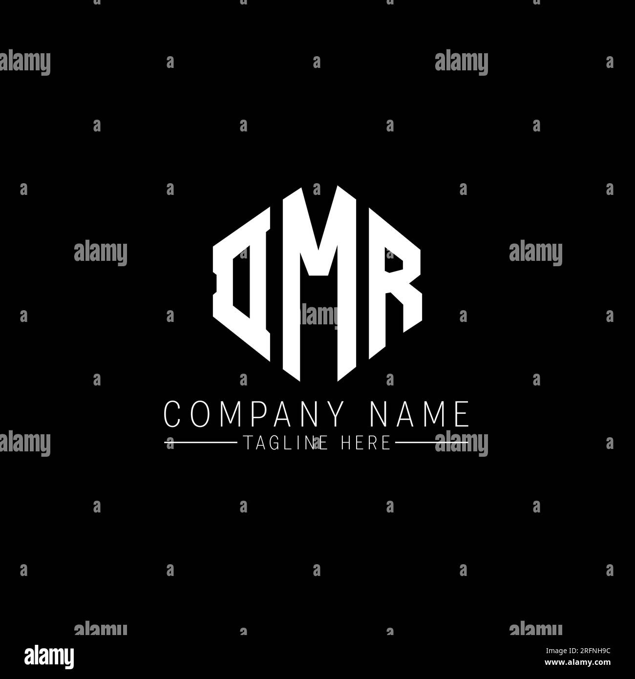 DMR letter logo design with polygon shape. DMR polygon and cube shape ...