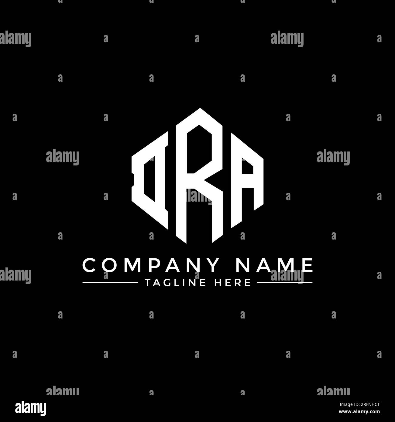 DRA letter logo design with polygon shape. DRA polygon and cube shape ...