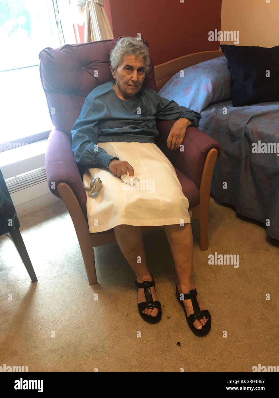 England, London, Adina Tovy artist recovering at Nightingale Nursing ...