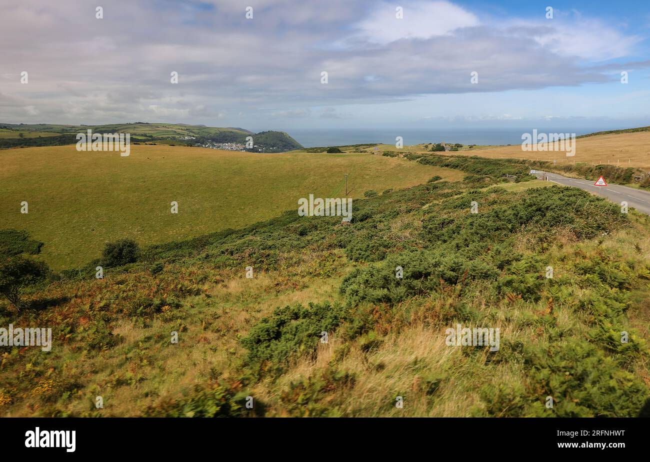 View of Exmoor National Park Stock Photo - Alamy