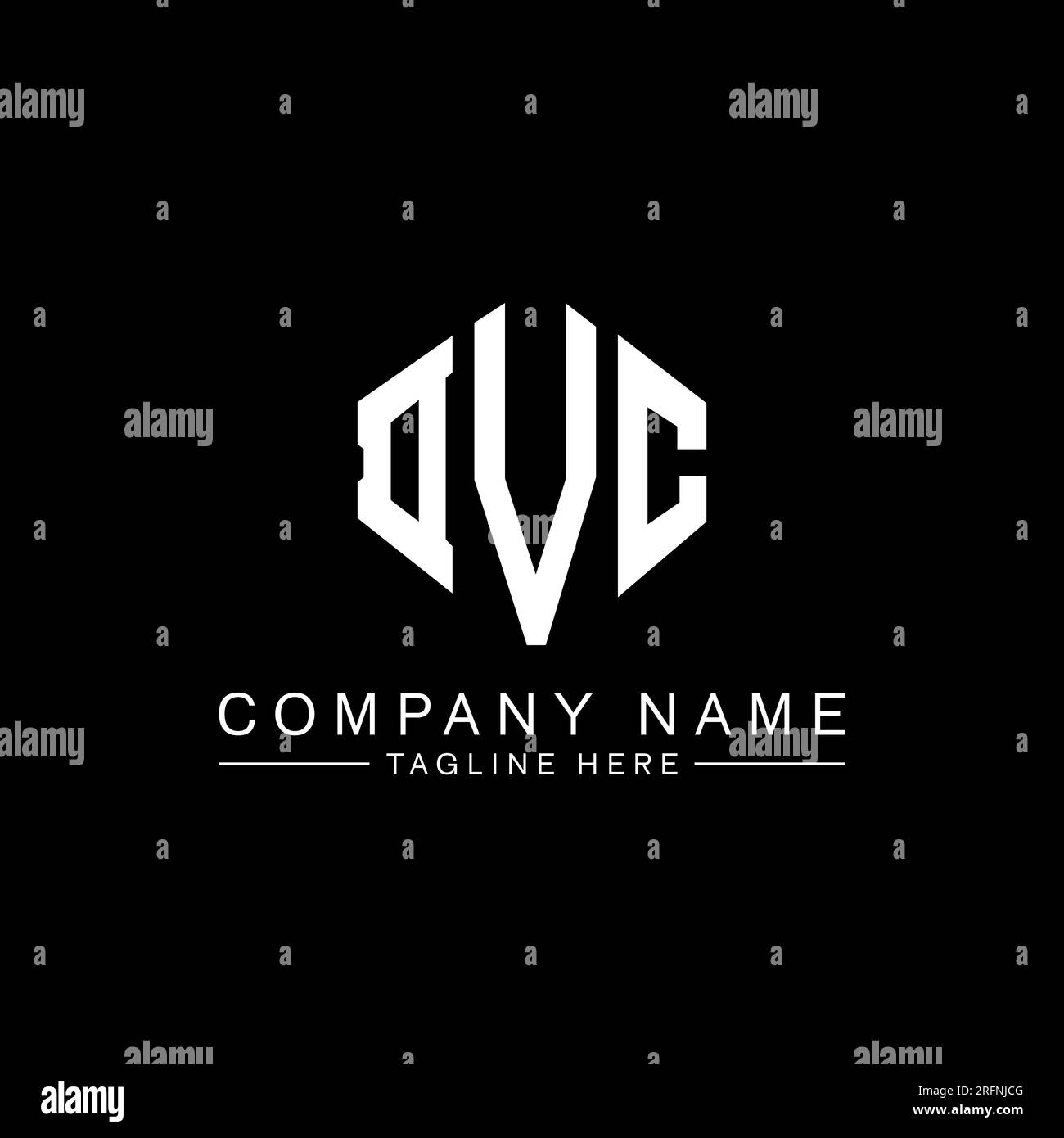 DVC letter logo design with polygon shape. DVC polygon and cube shape ...