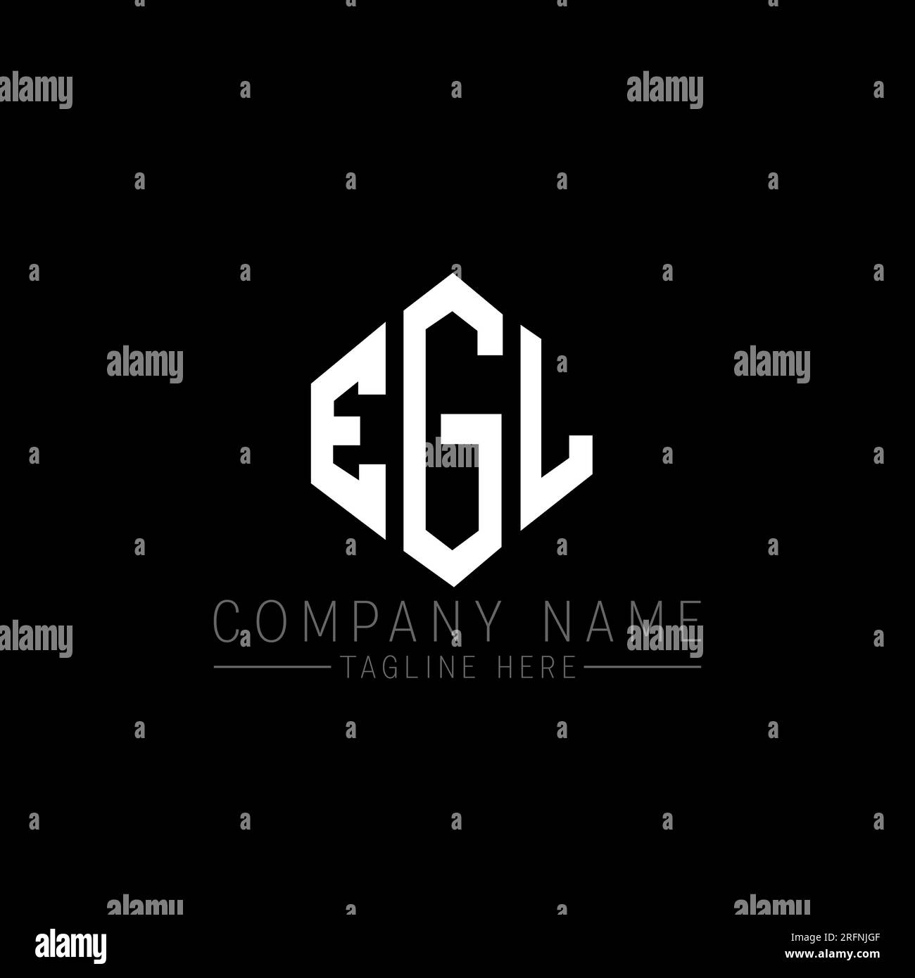 EGL letter logo design with polygon shape. EGL polygon and cube shape logo design. EGL hexagon ...