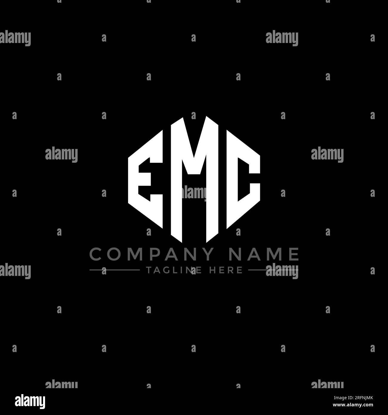 White Emc Logo