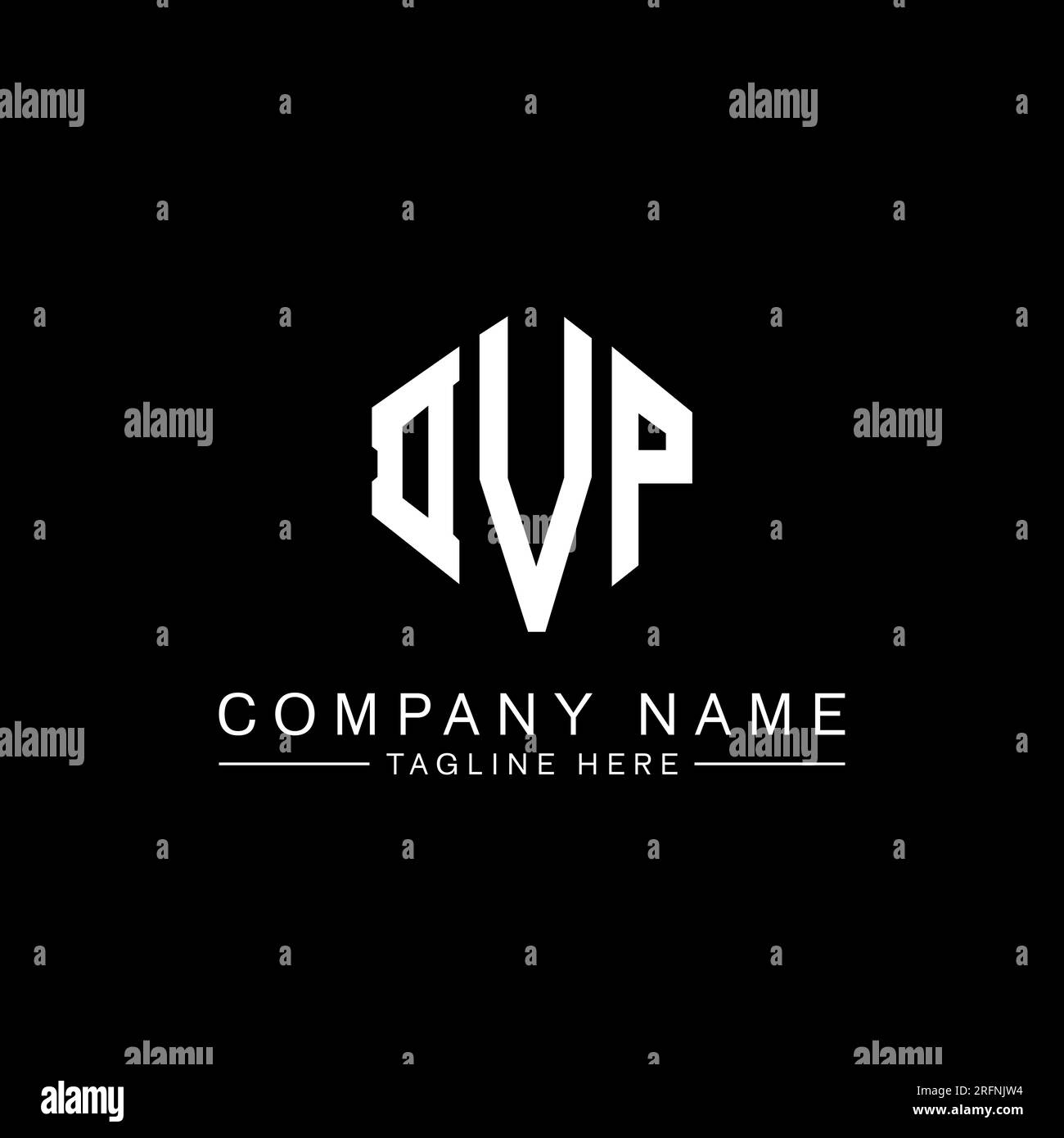 DVP letter logo design with polygon shape. DVP polygon and cube shape ...